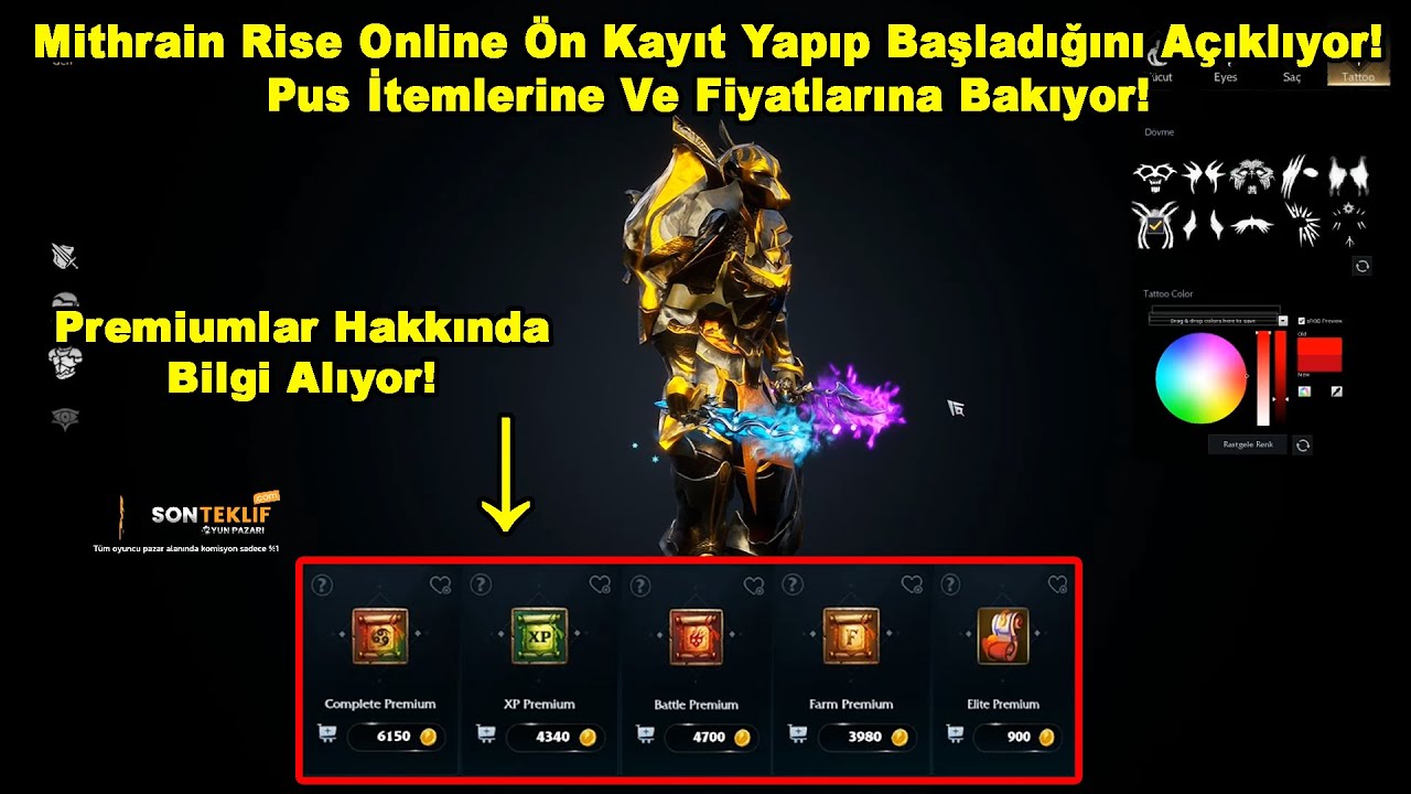 Mithrain - Rise Online Ön Kayıt Yapıp Başladığını Açıklıyor! Pus ...