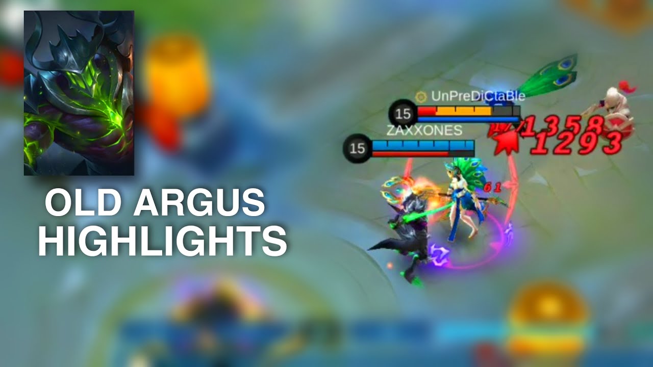 OLD ARGUS HIGHLIGHTS | MOBILE LEGENDS:BANG BANG - YouTube
