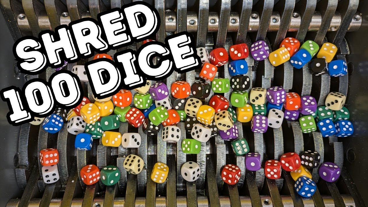 100 Dice VS Shredder | Industrial Shredding in Action | The Ultimate ...