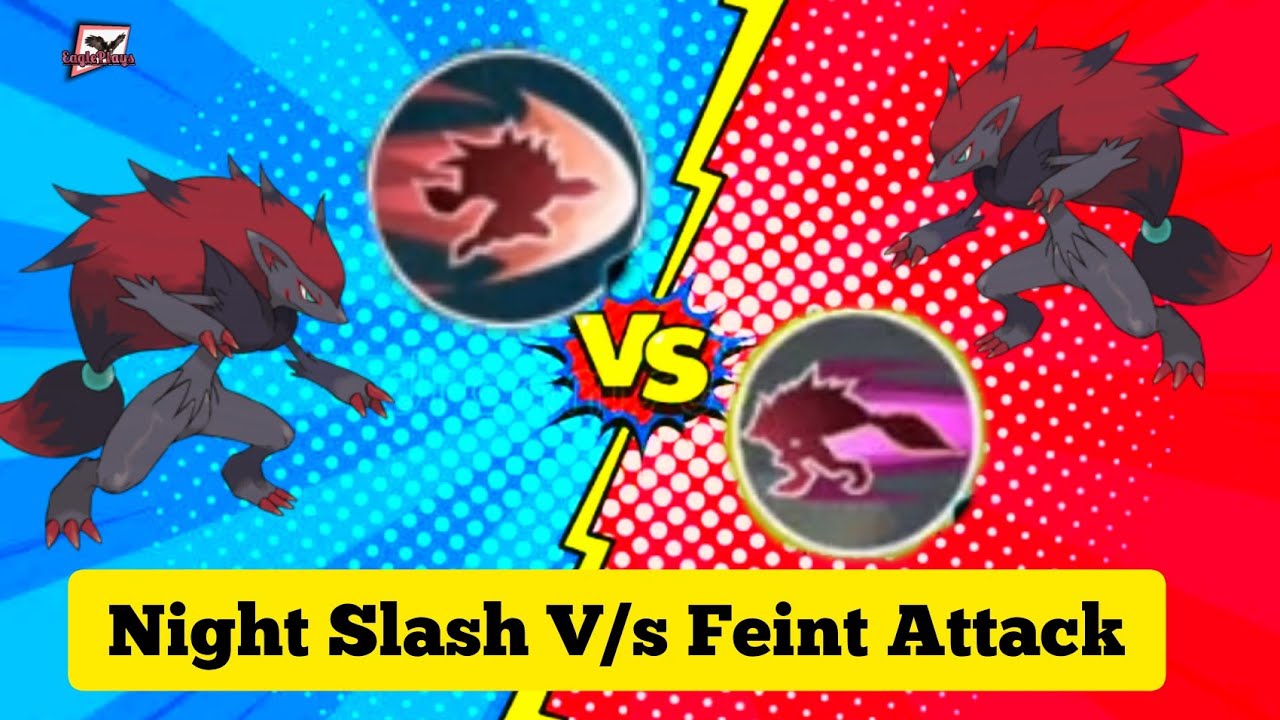 How To Use Zoroark Night Slash & Fient Attack..😺 - YouTube