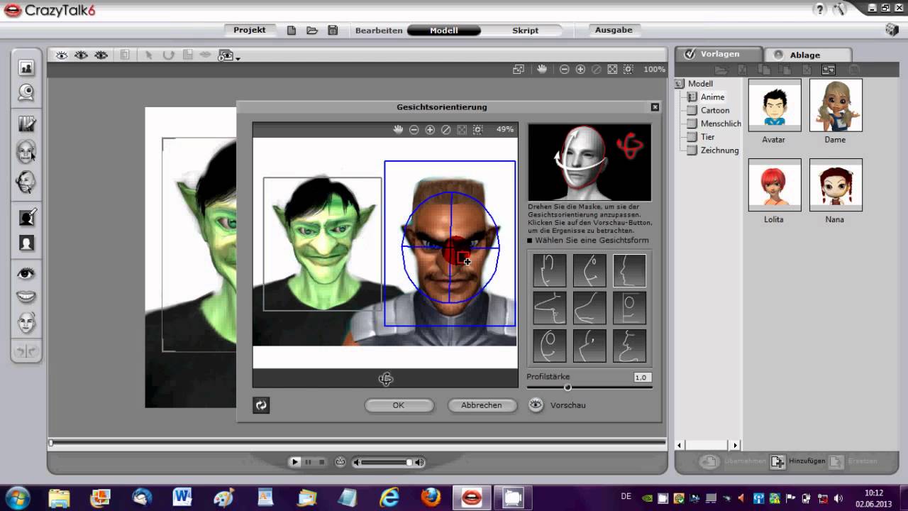 Crazy Talk 6 Tutorial Deutsch Anfänger, 2 Darsteller gleichzeitig Animieren - YouTube