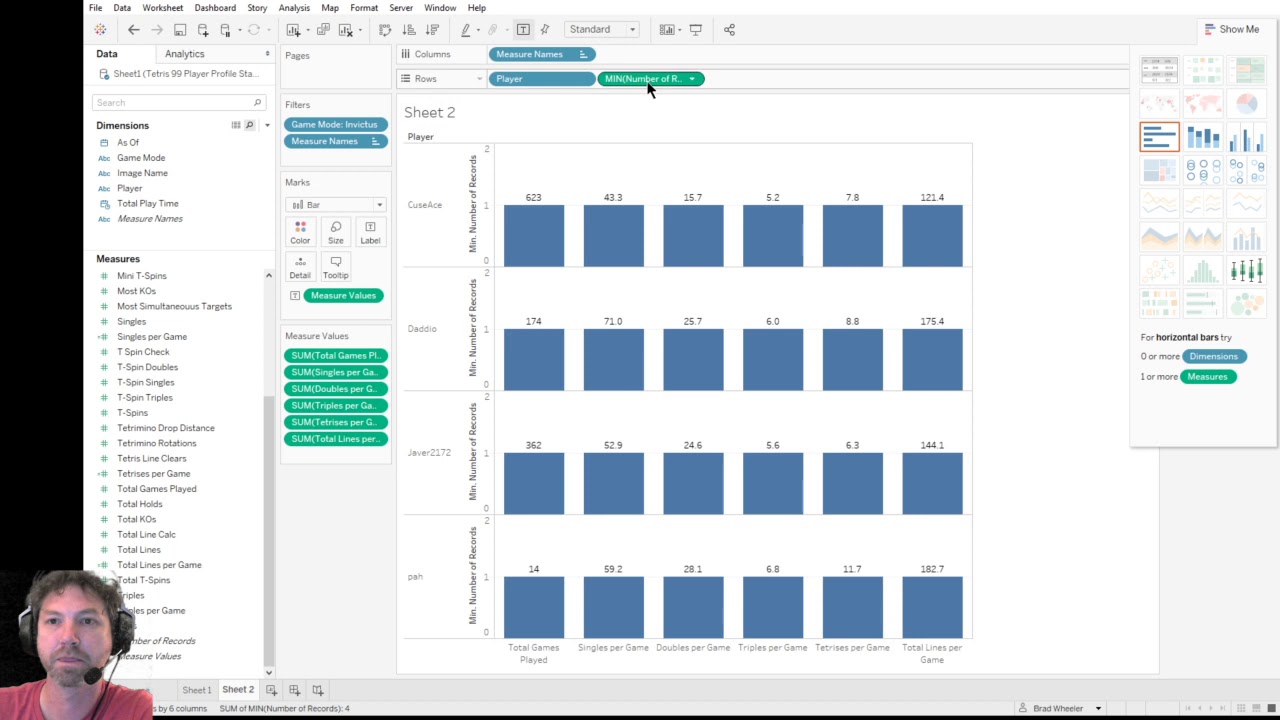 Analyzing Tetris 99 Player Stats in Tableau - YouTube
