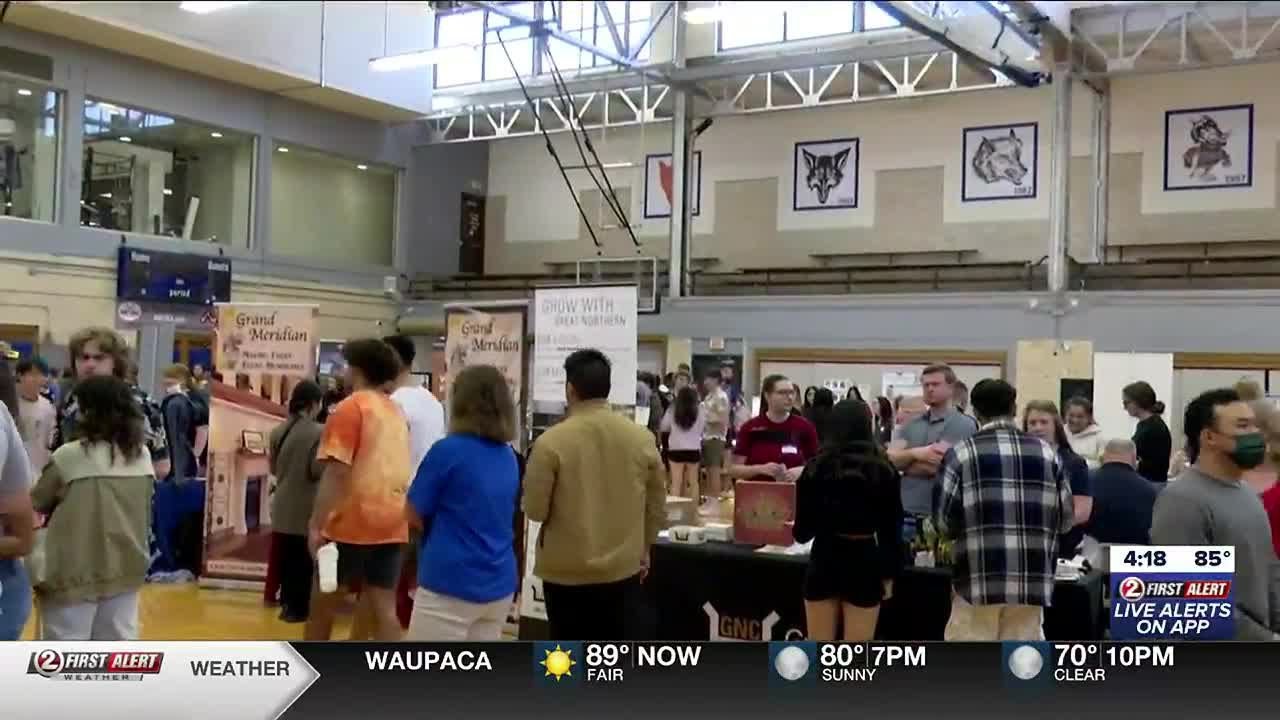 Appleton West hosts hiring fair for students - YouTube