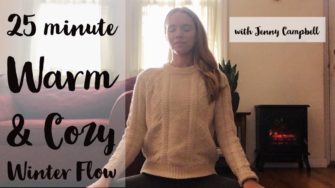 Warm and Cozy Winter Yoga Flow: Vinyasa Practice with Breath Counts (25 ...