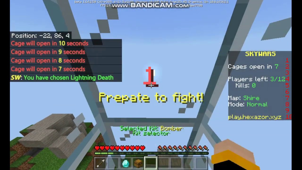 SkyWars | PocketMine Plugin [Kits, Cages, Effects] - YouTube