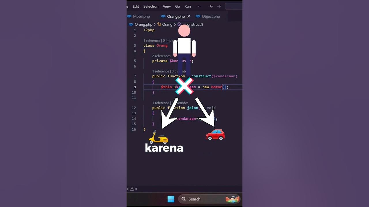Mengenal Dependency Injection Php Coding Dependencyinjection Phpprogramming Programming
