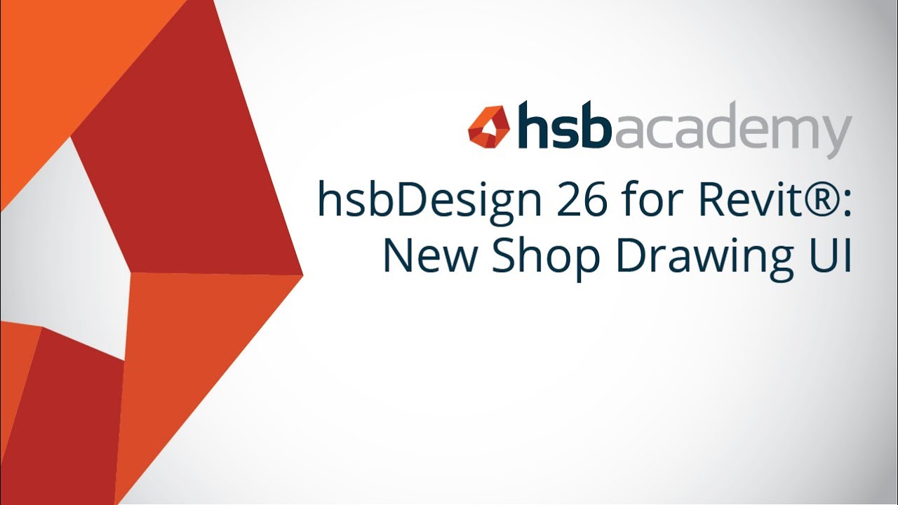 New Shop Drawing User Interface (UI) - hsbDesign26 for Revit® - YouTube