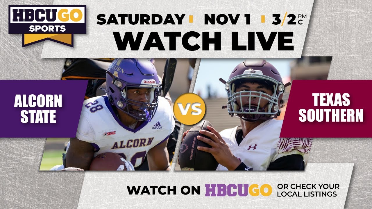 Alcorn State vs. Texas Southern Promo | SWAC Football Showdown (HBCU GO ...