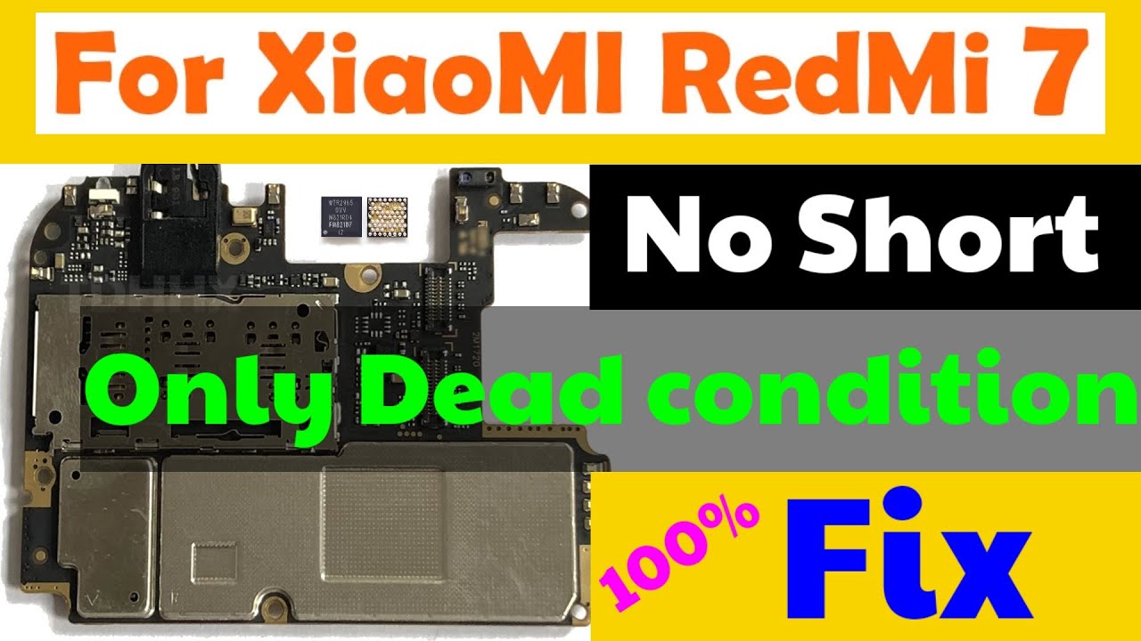 Redmi 7 dead solution step by step checking components redmi 7 | 100% ...