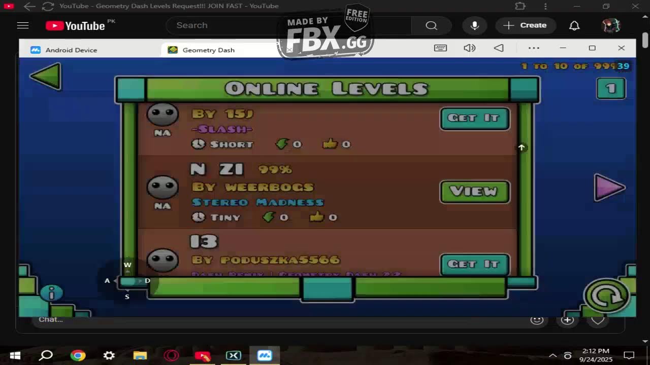 Geometry Dash Levels Request!!! JOIN FAST - YouTube