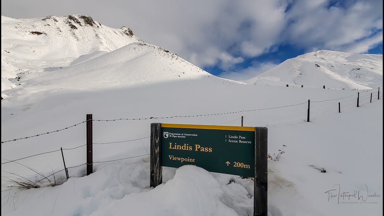 Lindis Pass Winter Drive - YouTube