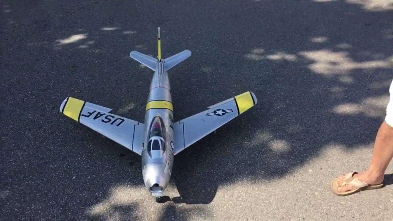 Freewing F 86 80mm EDF flight with 6S 5000mah Lipo - YouTube