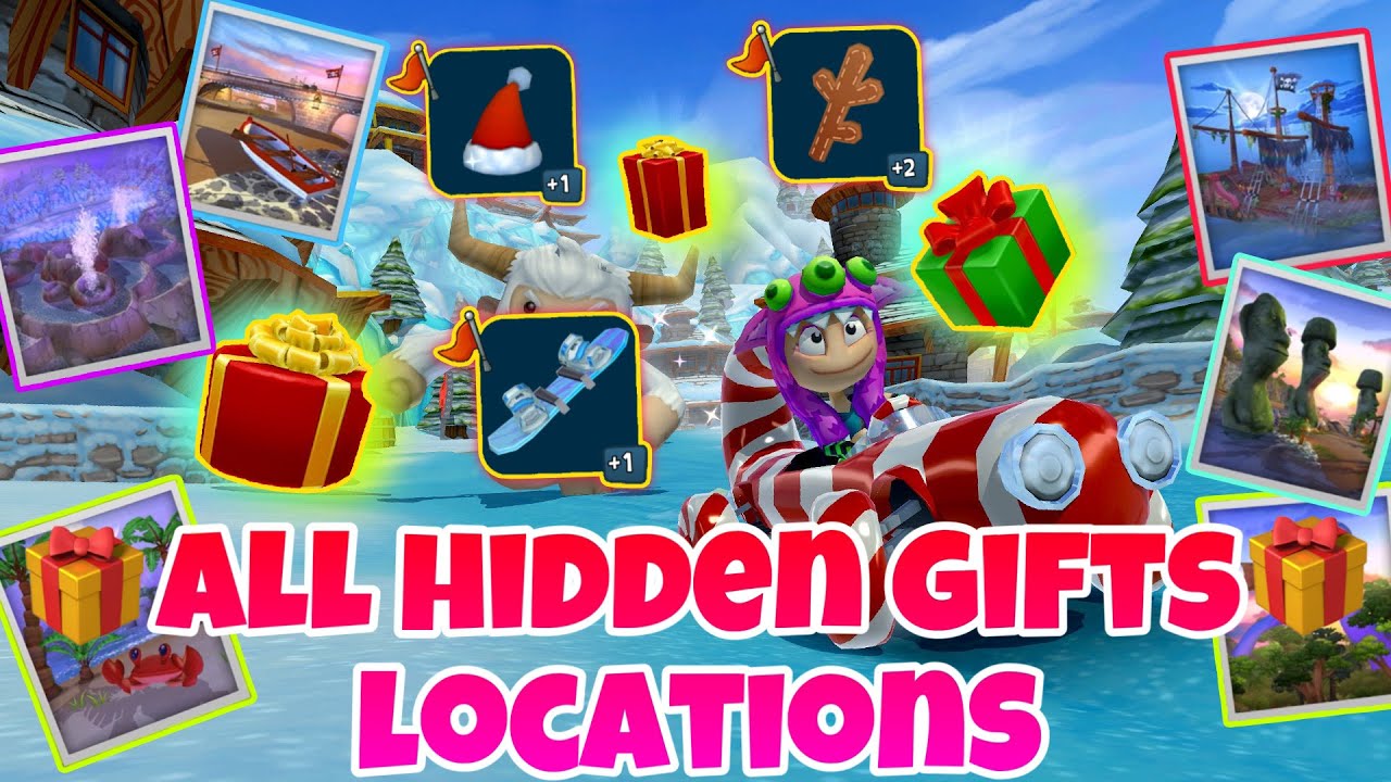 All Hidden Gifts Locations Guide 🎁| Winter Update ☃️| Beach Buggy ...