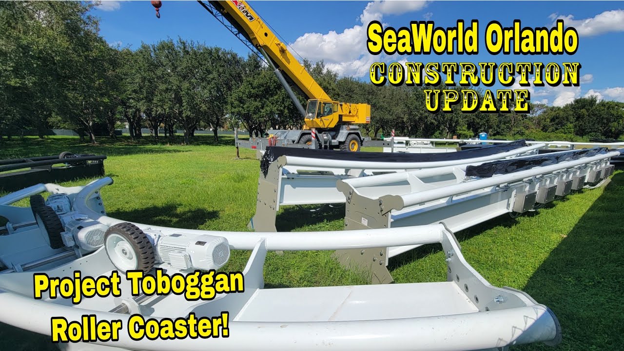 SeaWorld Orlando | Project Toboggan Roller Coaster | Construction ...