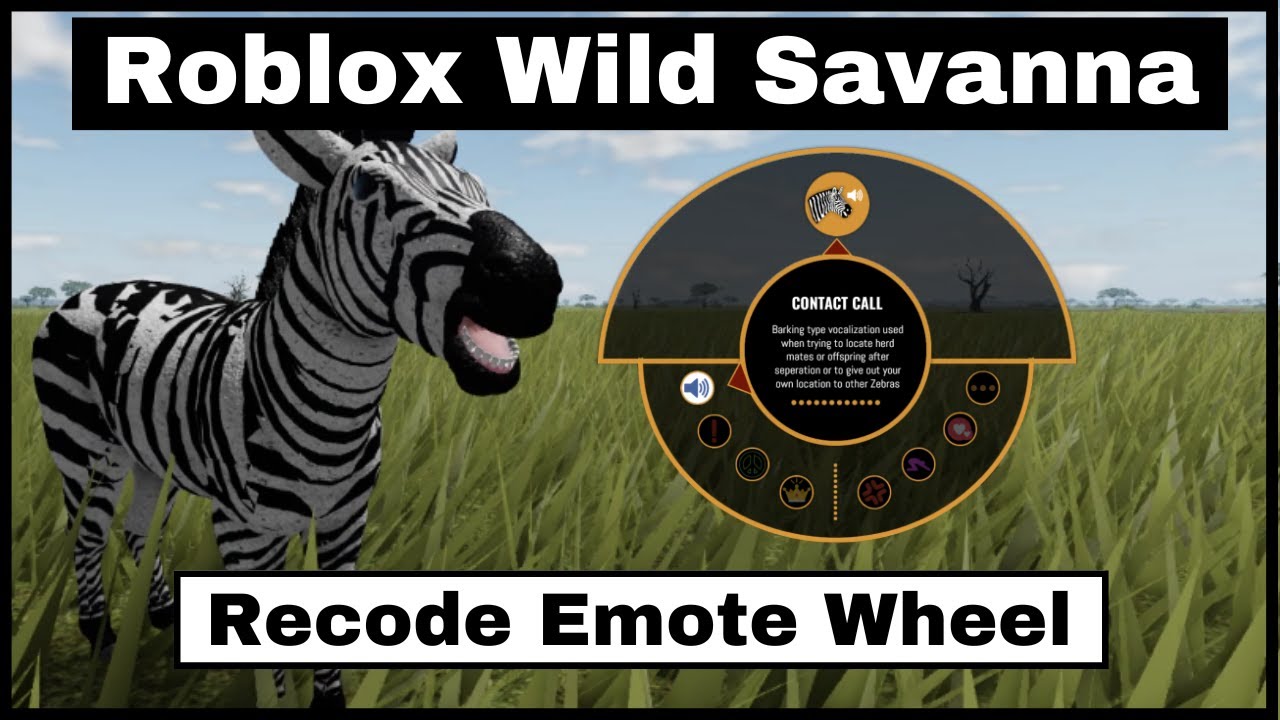 Wild Savanna - Recode Sneak Peek - Emote and display wheel + New wind ...