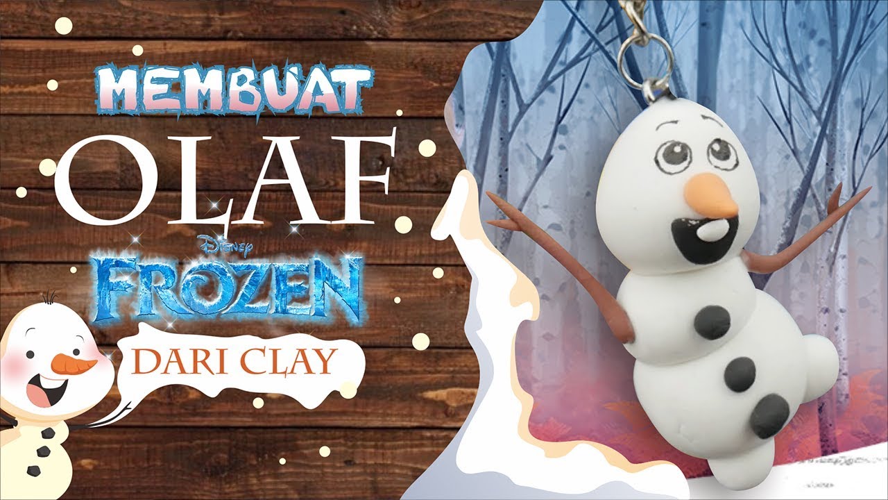 Membuat Clay Olaf (Frozen) Lucu untuk Anak-anak - YouTube