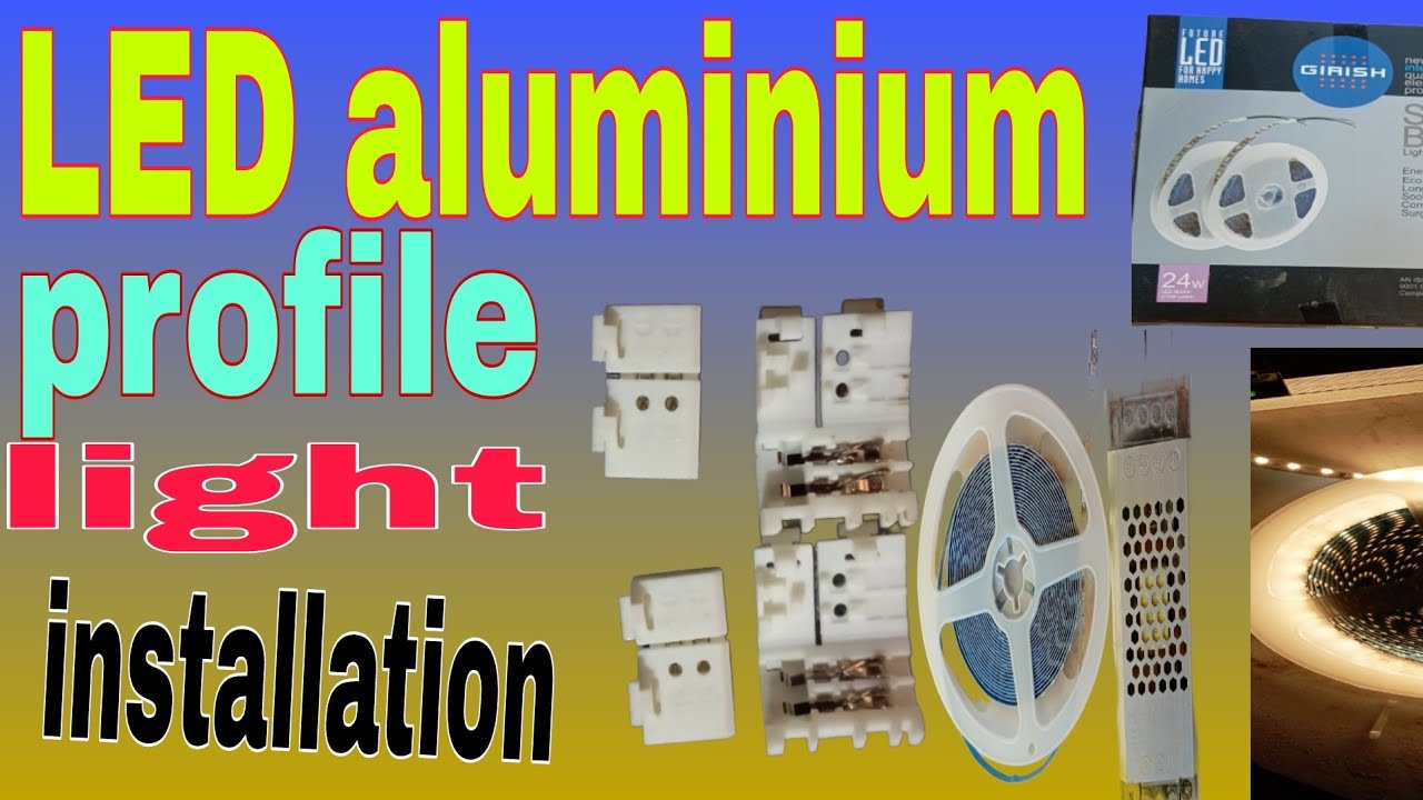 Profile light installation step by step || profile light installation # ...