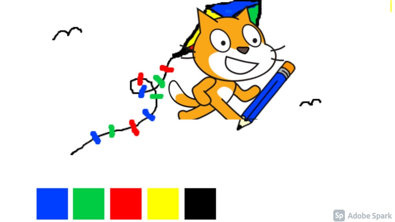 Paint box drawing program in Scratch! - YouTube