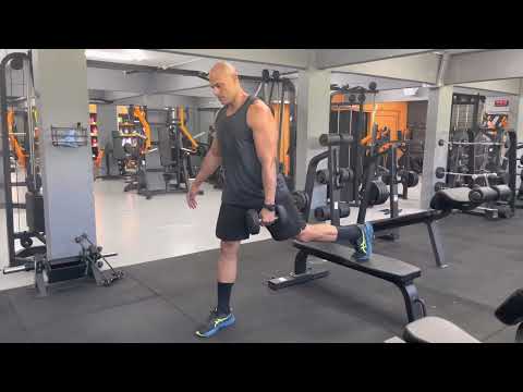 Bulgarian split squat unilateral HBC - YouTube
