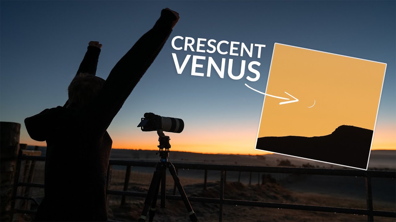 I photographed VENUS in its CRESCENT phase! - YouTube