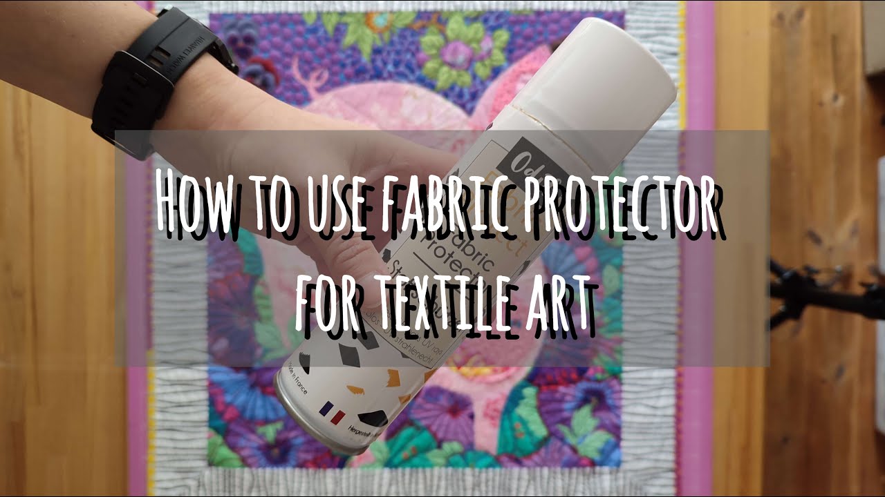 How to protect your textile art from fading and stains. - YouTube