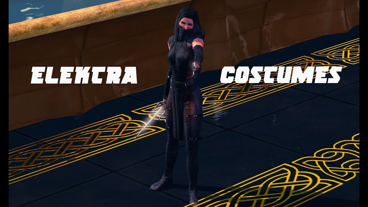 [4K] Marvel Heroes 2016: Elektra Costumes/Skins - YouTube