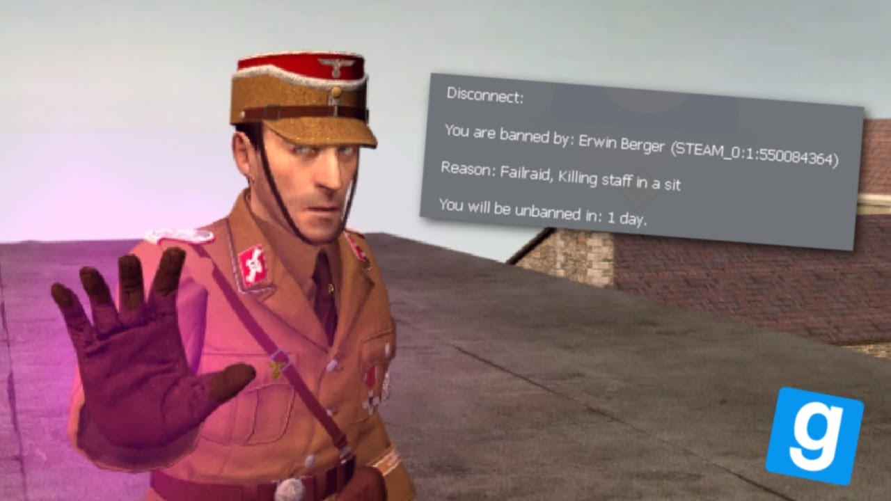 Banned For Trolling The Angry Admins Of Gmod 1942 RP - YouTube