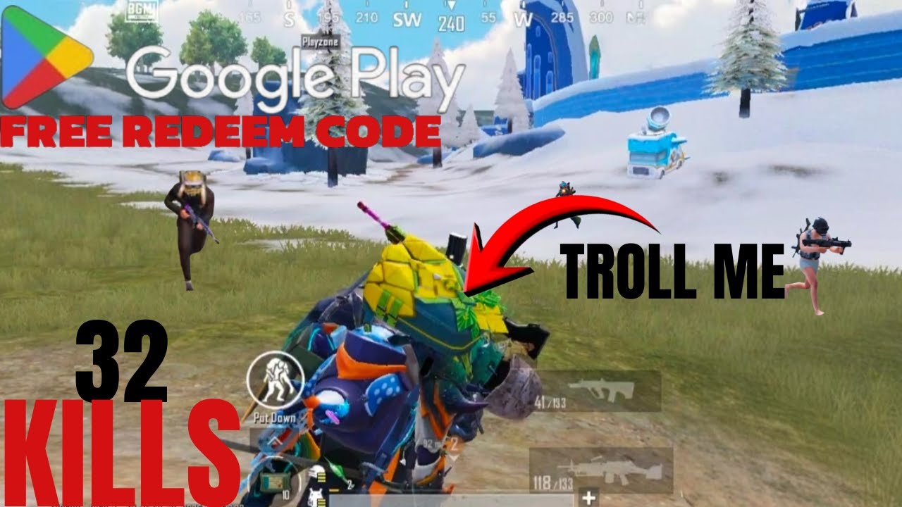 Enemy Trying To Troll Me 🤬 BUT ??(32=Kills) Free Redeem Code - YouTube