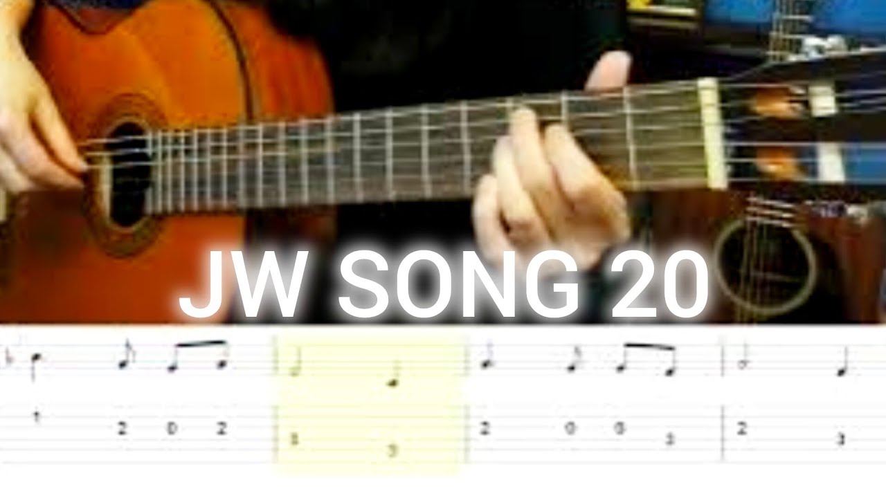 JW Song 20 - Guitar Tutorial (Melody and Chords) - YouTube