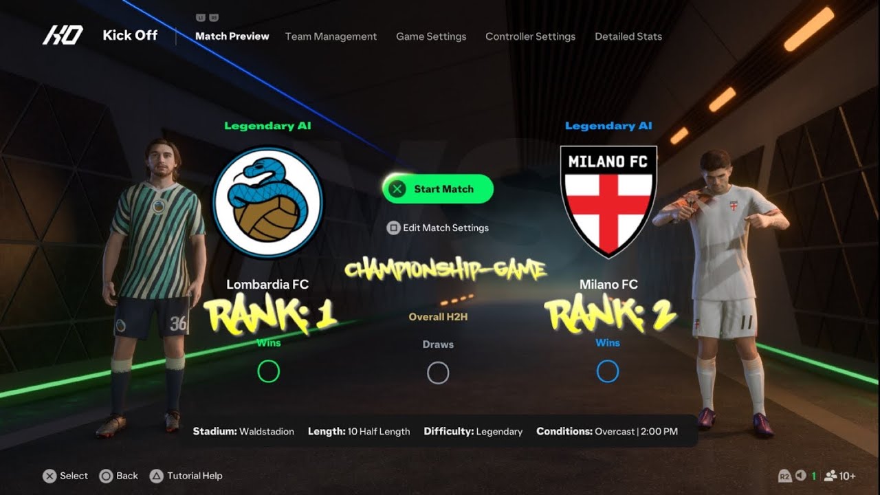 Game 20: (2) Milano FC @ (1) Lombardia FC (FC 25 Tourney (Italian Serie ...