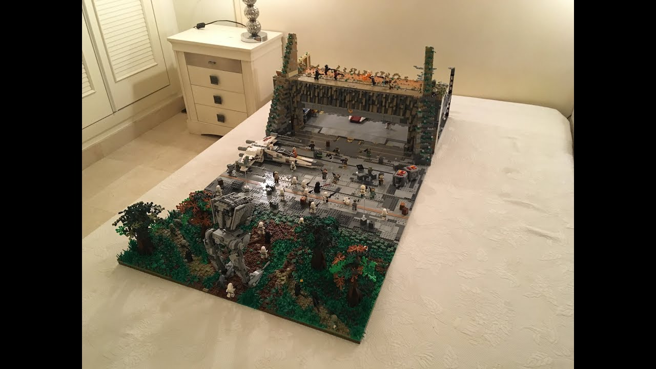 (HUGE) LEGO STAR WARS BATTLE OF YAVIN 4 MOC - YouTube