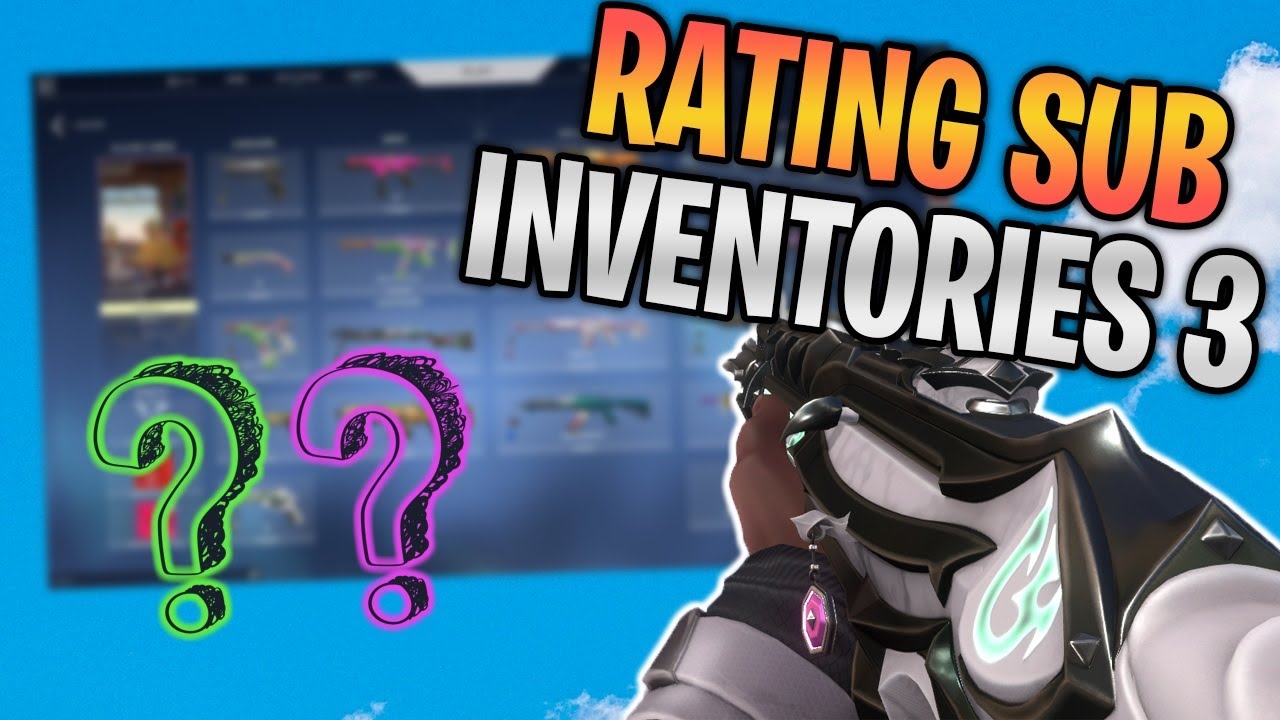 Rating Subscriber VALORANT Inventories! (WOW SKINS) #3 - YouTube