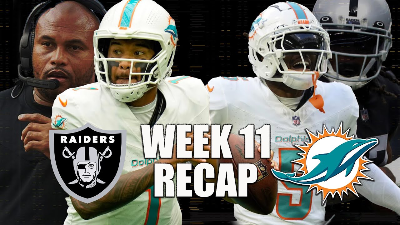 Las Vegas Raiders Vs Miami Dolphins Week 11 Recap - YouTube