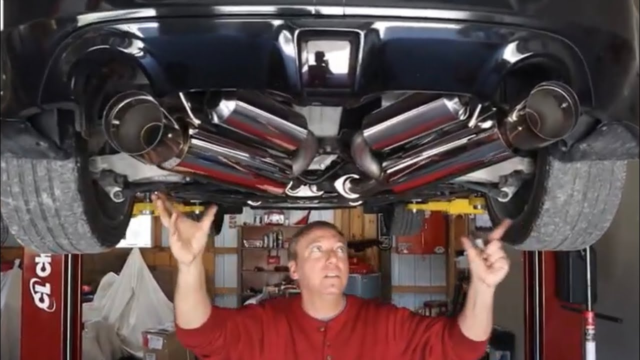Aftermarket Exhaust Install on a Nissan 370z - YouTube