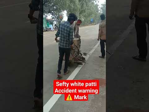 Road Safety #Warning ⚠️ White Patti accident Zone Marking #Roadaccident ...