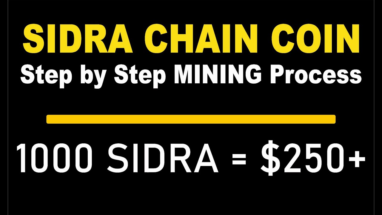 SIDRA CHAIN COIN. Step by Step Mining Process. Join SUPRA Airdrop - YouTube