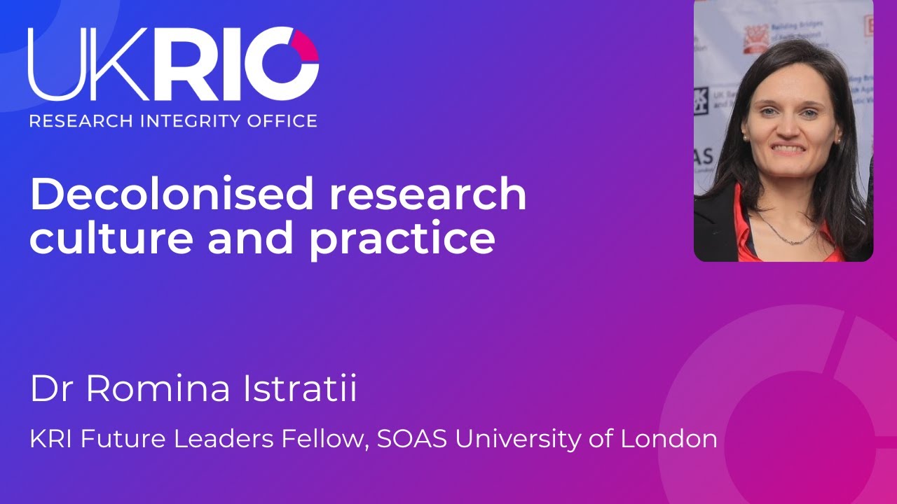 Decolonised research culture and practice - YouTube