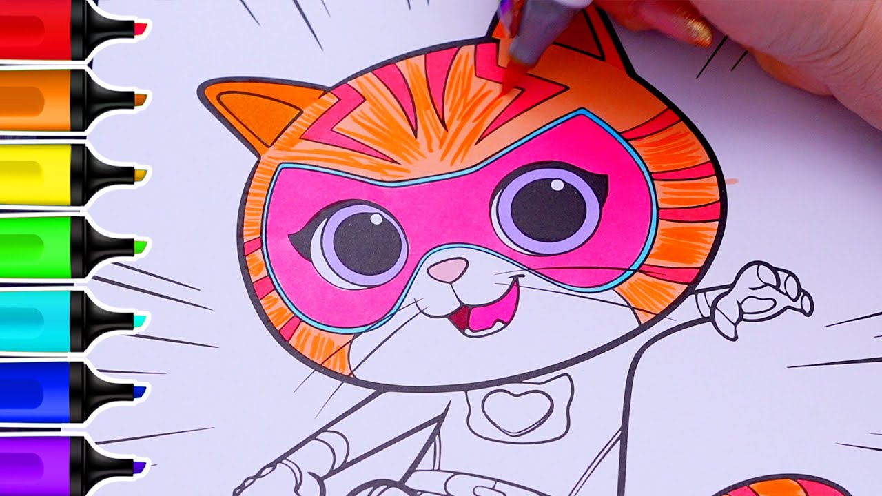 Ginny from Super Kitties Satisfying Coloring Video | Ohuhu Art Markers ...