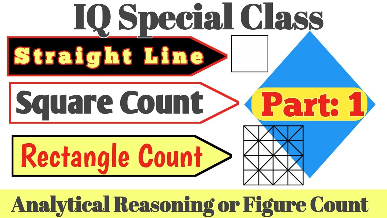 Analytical Reasoning Figure Count || Straight Line, Square and ...