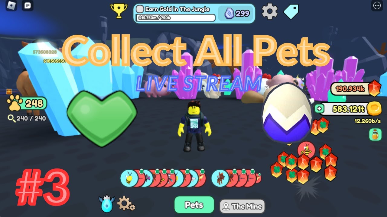 Roblox Collect All Pets | Hatching For Giants (Part 3) - YouTube