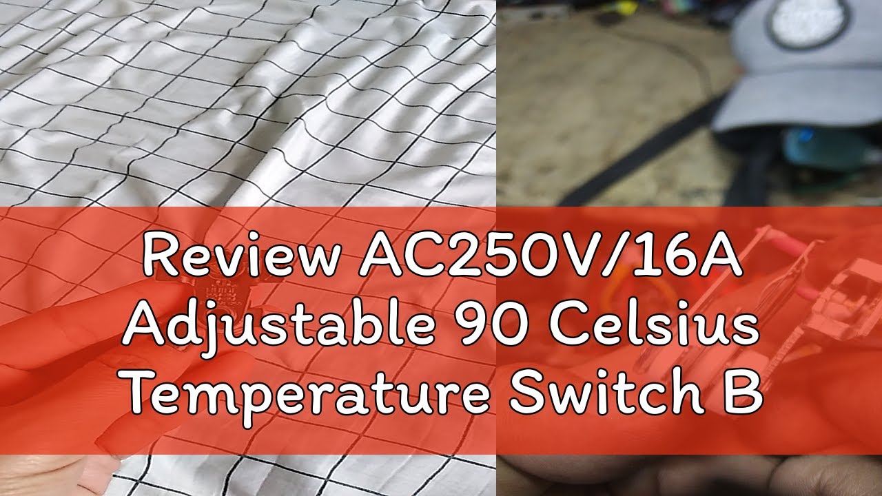 Review AC250V/16A Adjustable 90 Celsius Temperature Switch Bimetallic ...