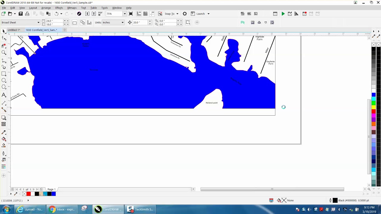 Corel Draw Tips & Tricks Lake Map little info Little help for someone ...