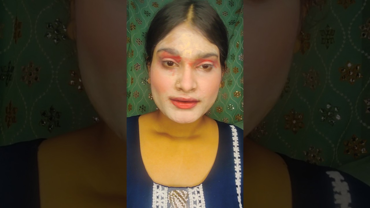 random makeup challenge 😂#ytshorts - YouTube