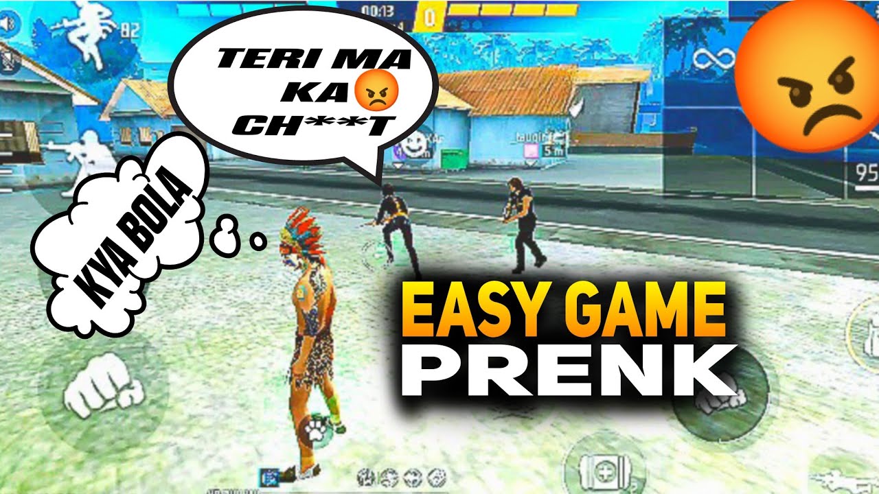 Easy game prenk video on random players || angry me😡😡 - YouTube