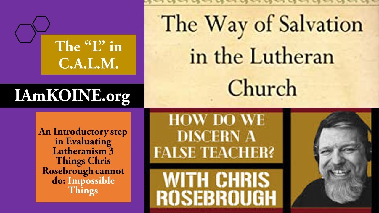 Fighting for the Faith: Evaluating Lutheranism, Does one discern Chris ...