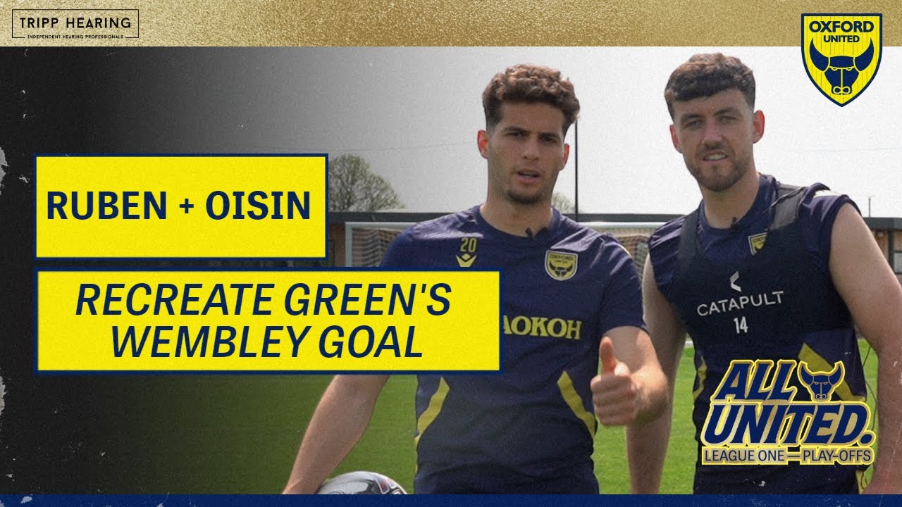 Oisin Smyth and Ruben Rodrigues recreate Matt Green's goal at Wembley ...