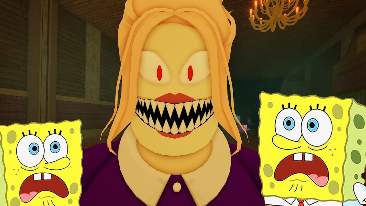 Sundjer Bob - BIBLIOTEKA STRAVE I UŽASA - Sundjer Bob na srpskom ROBLOX ...