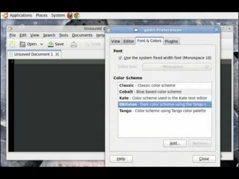 1 3 Configuring Gedit - YouTube