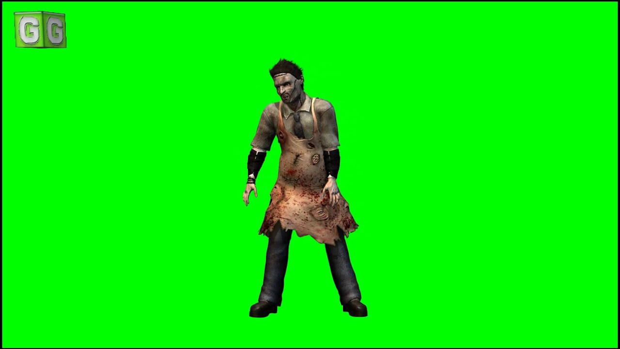 Zombie green screen 06 - free use - YouTube