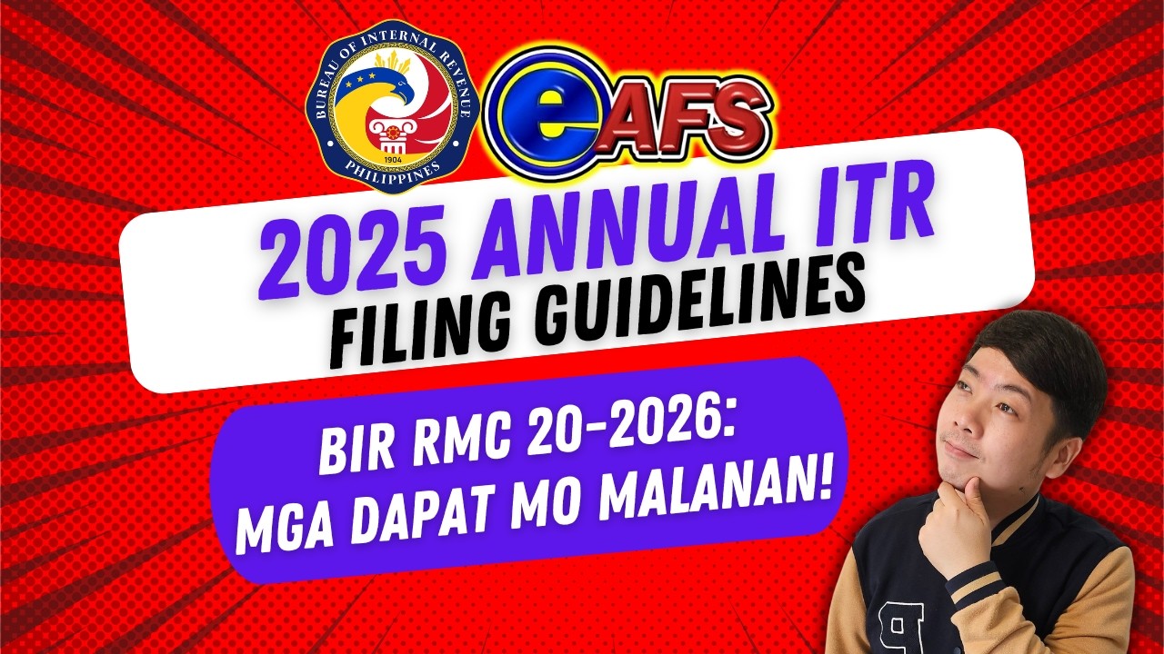 2025 Annual Income Tax Return | BIR RMC 20-2026 Guidelines in Filing of ...